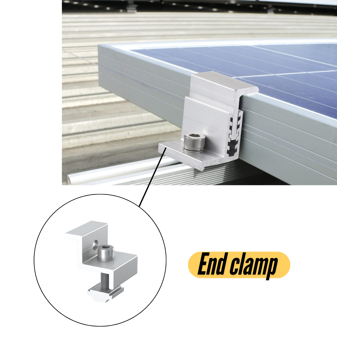 Solar Panel Mounting Roof System End Clamp Middle Clamp Solar Panel ...